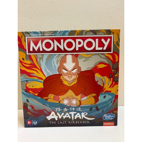 Hasbro Gaming | Games | New Monopoly Avatar The Last Airbender Board ...